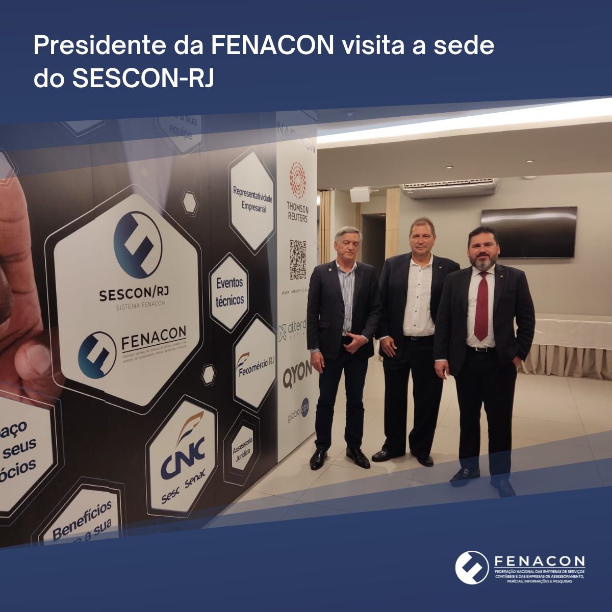Presidente da FENACON visita sede do SESCON-RJ – Sistema FENACON