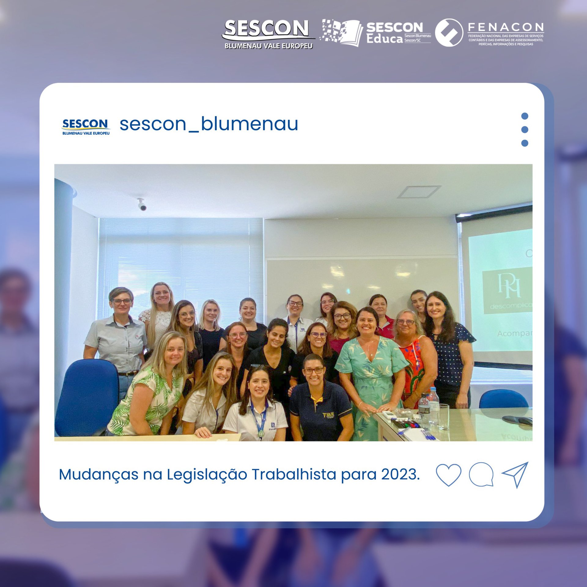 Primeiro curso do ano concluído com sucesso – Sistema FENACON